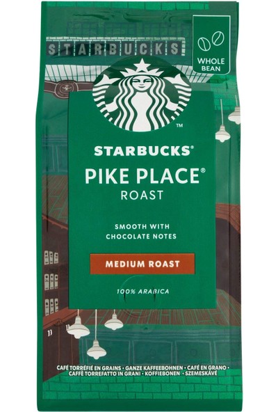 Starbucks Pike Place Roast Çekirdek Kahve 200 gr