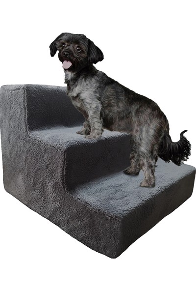 Kedi & Köpek Merdiveni Yıkanabilir sünger Merdiven - Gri Kedi & Köpek Merdiveni Yıkanabilir sünger Merdiven - Gri