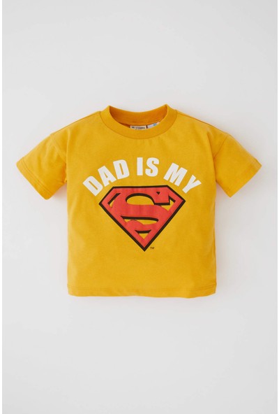 DeFacto Erkek Bebek Superman Lisanslı Regular Fit Bisiklet Yaka Kısa Kollu Tişört Y4394A222SM DeFacto Erkek Bebek Superman Lisanslı Regular Fit Bisiklet Yaka Kısa Kollu Tişört Y4394A222SM