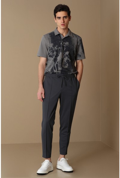 Lufian Zodya Jogger Pantolon Tailored Fit Tailored Fit Antrasit Lufian Zodya Jogger Pantolon Tailored Fit Tailored Fit Antrasit