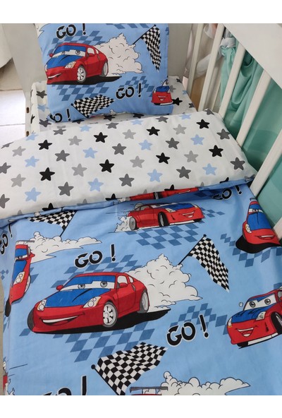 Bebek Özel Pamuk Bebek/çocuk Yastık Çarşaf Yorgan Seti Kırmızı Arabalı Yıldızlı Bebek Özel Pamuk Bebek/çocuk Yastık Çarşaf Yorgan Seti Kırmızı Arabalı Yıldızlı