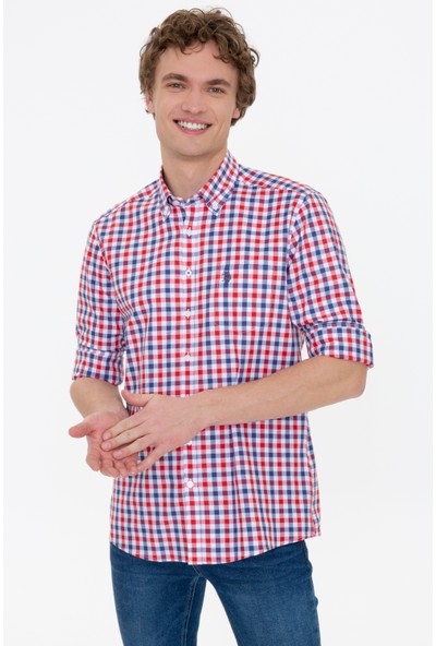 U.S. Polo Assn. Erkek Kırmızı Gömlek