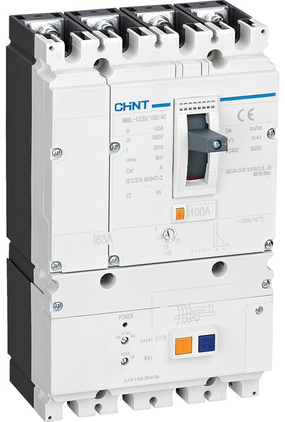 Chınt 169235 NM8L-125S 51-63A 4 Kutup 50KA K.a.k Kompakt Şalter