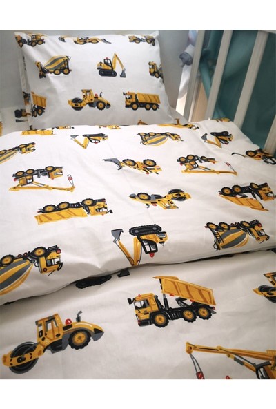 Bebek Özel Pamuk Bebek/çocuk Yastık Çarşaf Yorgan Seti Iş Makinalı Bebek Özel Pamuk Bebek/çocuk Yastık Çarşaf Yorgan Seti Iş Makinalı