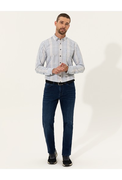 Pierre Cardin Lacivert  straight Fit Denim Pantolon 50254772-VR033