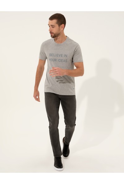 Pierre Cardin Haki Slim Fit Denim Pantolon 50247775-VR027