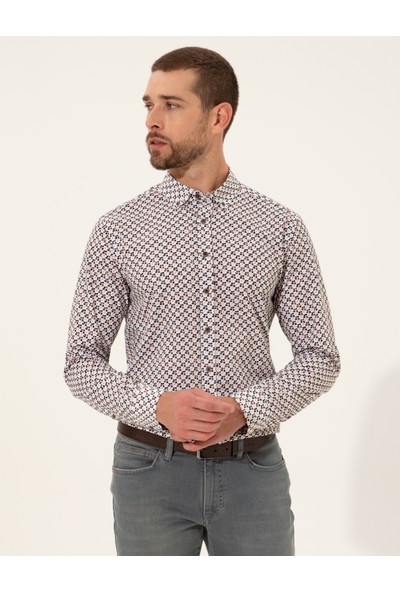 Pierre Cardin Siyah Slim Fit Gömlek 50255237-VR046