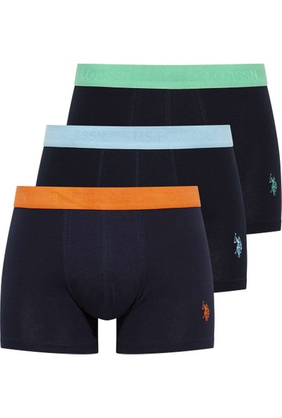 U.s. Polo Assn. Erkek Lacivert 3 Lü Boxer