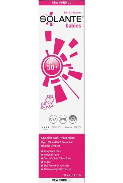 Solante Babies SPF50+ Güneş Koruma Losyonu 150 ml