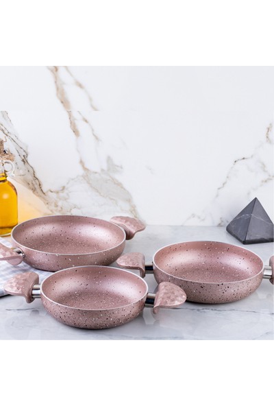 Meşeler Granit Omlet / Sahan Seti 3’lü 18-20-22 cm Kapaksız Meşeler Granit Omlet / Sahan Seti 3’lü 18-20-22 cm Kapaksız