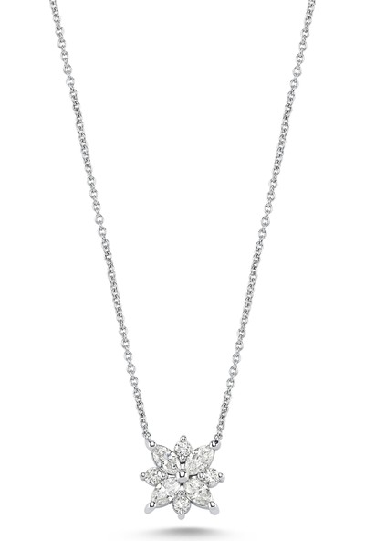 Altın Çizgi 0,41 Karat Pırlanta Kolye