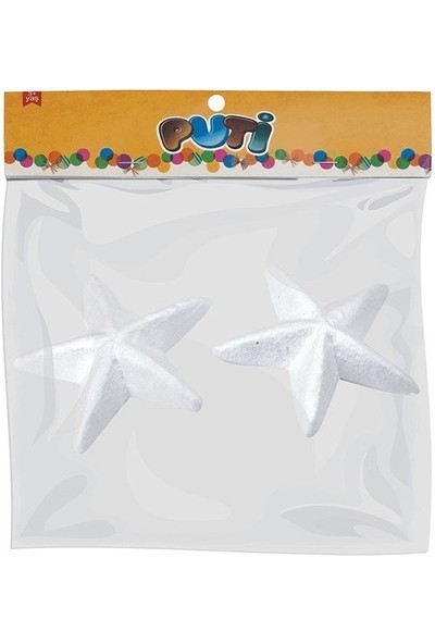 Puti Köpük Yıldız 10CM 2'li