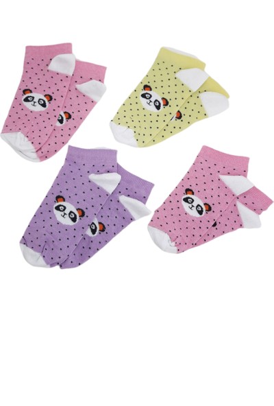 Black Arden Socks Kız Çocuk 4 Çift Pandalı Kısa Yazlık Patik Çorap 7-8 Yaş BT-0519 Black Arden Socks Kız Çocuk 4 Çift Pandalı Kısa Yazlık Patik Çorap 7-8 Yaş BT-0519