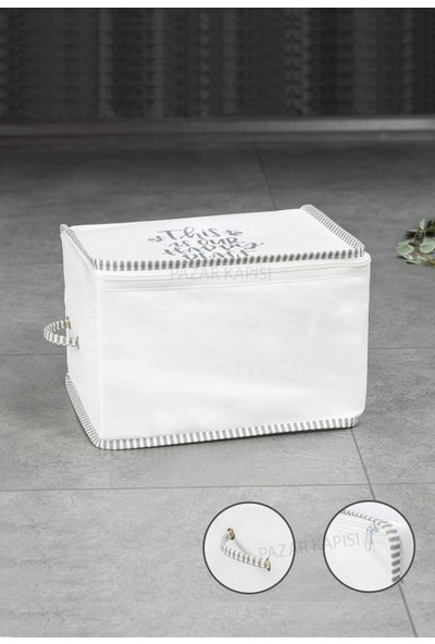 Baskılı Ipli Kazak Hurcu 30*22*20CM