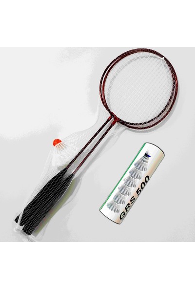 Badminton Seti 2 Raket 6 Top Badminton Seti 2 Raket 6 Top