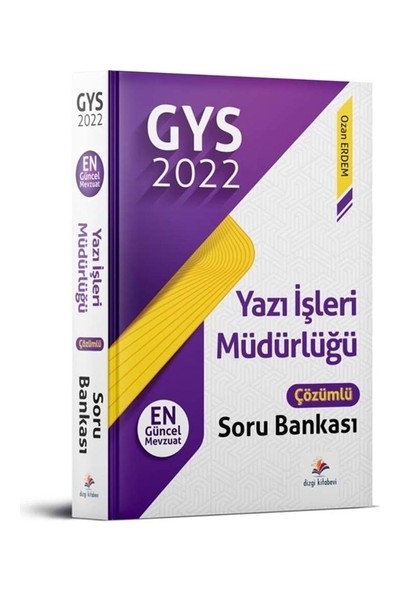 Dizgi Kitap GYS Yazı Işleri Müdürlüğü Çözümlü Soru Bankası Dizgi Kitap Yayınları 2022
