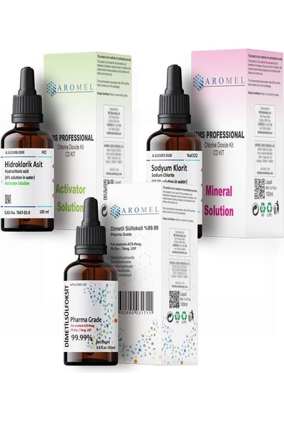 Mms Set Dmso %22,5 Sodyum Klorit %4 Hcl 100 Er ml Set