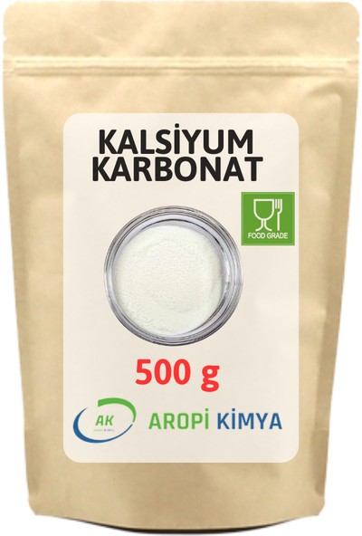 Aropi Kimya Gıda Tipi Saf Kalsiyum Karbonat 500 Gr