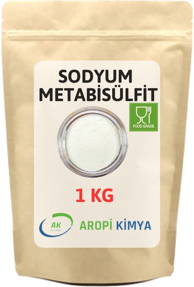 Aropi Kimya Sodyum Metabisülfit Extra Saf 1 kg Aropi Kimya Sodyum Metabisülfit Extra Saf 1 kg