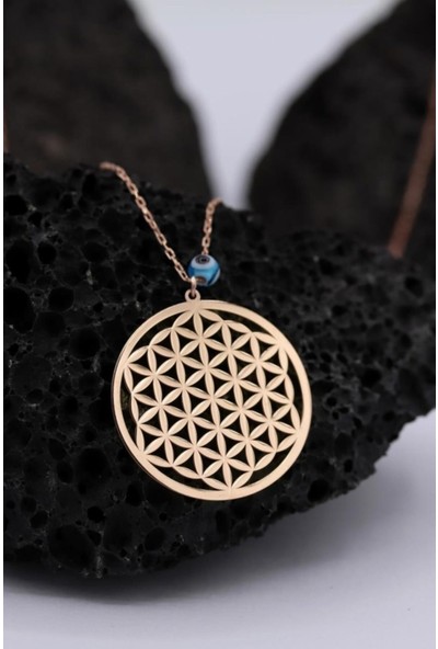 Gökdeniz 925 Gümüş Yaşam Çiçeği Kolye Gökdeniz 925 Gümüş Yaşam Çiçeği Kolye