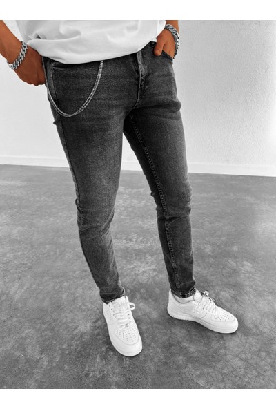 Abluka Online Skinny Fit Rahat Kot Pantolon Siyah