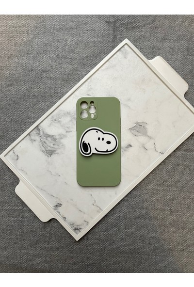Apple iPhone 12 Pro Max Popsocket Kılıf Snoopy Apple iPhone 12 Pro Max Popsocket Kılıf Snoopy