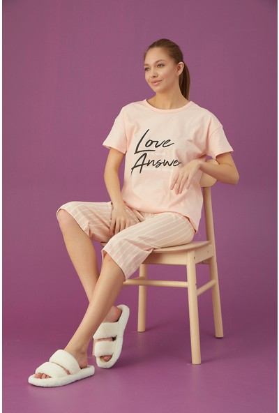 Elitol Bayan Answer Kapri Pijama Takımı (2201-38)