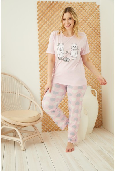 Pijama City Kadın Desenli Mevsimlik - Yazlık Pijama Takımı Pijama City Kadın Desenli Mevsimlik - Yazlık Pijama Takımı