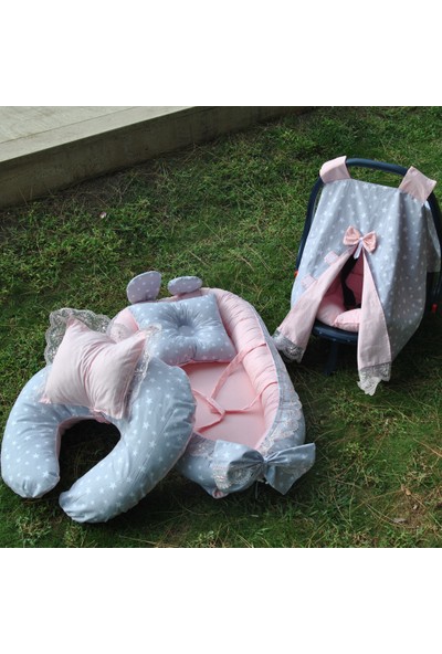 Bayev Babynest Bebek Beşiği Emzirme Yastığı Puset Örtüsü Minderi 1110