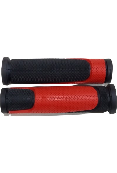 KNT 2 Renkli Bisiklet Elciği Pvc Silikon Kırmızı Siyah 125 mm Elcik KNT 2 Renkli Bisiklet Elciği Pvc Silikon Kırmızı Siyah 125 mm Elcik