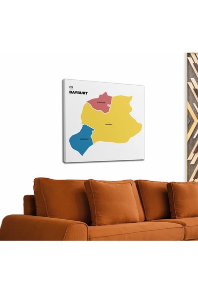 Harita Sepeti Bayburt Ili ve Ilçeler Haritası Dekoratif Kanvas Tablo 1289 Harita Sepeti Bayburt Ili ve Ilçeler Haritası Dekoratif Kanvas Tablo 1289