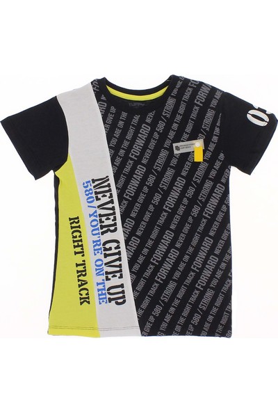 Tuffy Never Give Up Baskılı Erkek Çocuk T-Shirt - Siyah - 7-8 Yaş Tuffy Never Give Up Baskılı Erkek Çocuk T-Shirt - Siyah - 7-8 Yaş
