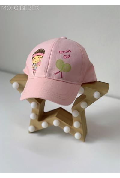 Mojo Bebek Kız Çocuk Tennis Girl Kasketli Şapka 120010 Pudra