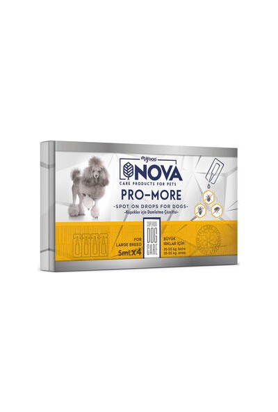 Nova Büyük Irk Köpek Bakım Damlası (5ml*4 Adet) 35-55KG Arası Nova Büyük Irk Köpek Bakım Damlası (5ml*4 Adet) 35-55KG Arası