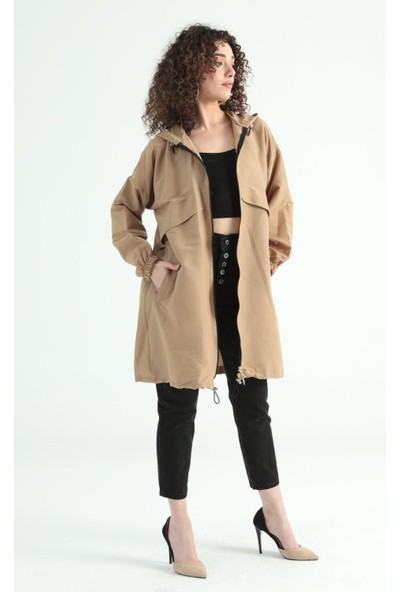 Modaplaza Kadın Salaş Trenchoat 0473