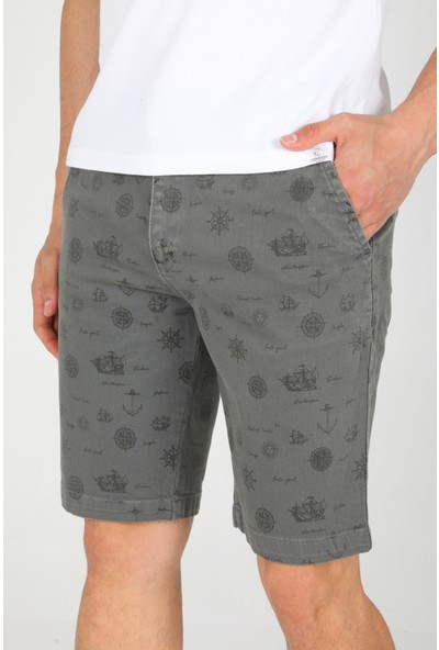 Weyeze Erkek Baskılı Chino Kapri ve Bermuda Şort AC-Y90004LNS