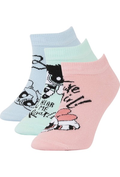 DeFacto Kız Çocuk PowerPuff Girls Lisanslı Pamuklu 3'lü Kısa Çorap X2215A6NS DeFacto Kız Çocuk PowerPuff Girls Lisanslı Pamuklu 3'lü Kısa Çorap X2215A6NS