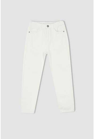 DeFacto Erkek Çocuk Dad Fit Düz Paça Jean Pantolon W8085A622SM