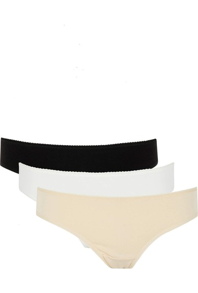 DeFacto Fall In Love 3lü Paketli Slip KÜLOT X8434AZ22SM DeFacto Fall In Love 3lü Paketli Slip KÜLOT X8434AZ22SM