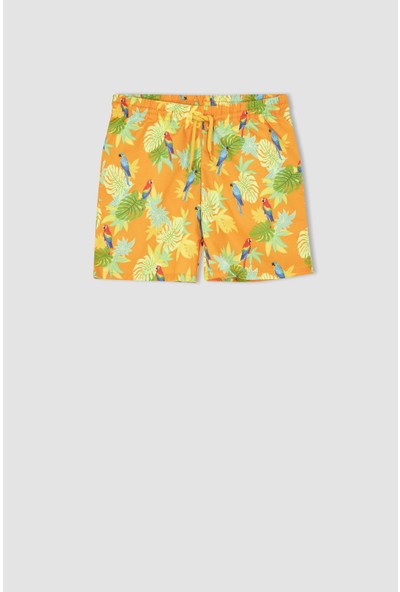 DeFacto Erkek Çocuk Defacto Fit Desenli Yüzme Şort Y0279A622SM