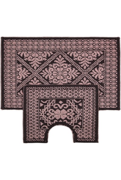 Sardinya Doğal Pamuklu 2'li Banyo Kilim Seti