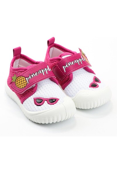 Gezer Beyaz Fuşya Ortopedik Kız Bebek Çocuk Yazlık Keten Ayakkabı 3270 Gezer Beyaz Fuşya Ortopedik Kız Bebek Çocuk Yazlık Keten Ayakkabı 3270