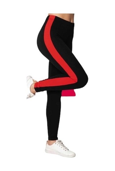 Polkan 222 Yan Kırmızı Şeritli Likralıtayt Polkan 222 Yan Kırmızı Şeritli Likralıtayt