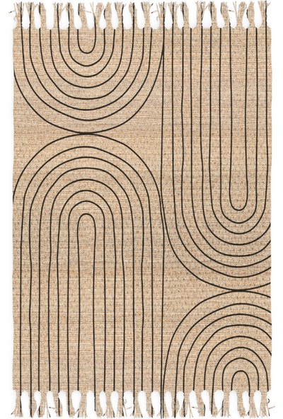 Galo Doğal Jüt Hasır Görünümlü Siyah Minimal Çizgi Desenli Kara Tezgah Dokuma Halı Saçaklı Kilim Galo Doğal Jüt Hasır Görünümlü Siyah Minimal Çizgi Desenli Kara Tezgah Dokuma Halı Saçaklı Kilim
