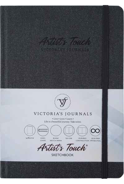 Victoria's Journals Canvas Resim Defteri A5 , 60 Yp 120 gr Victoria's Journals Canvas Resim Defteri A5 , 60 Yp 120 gr