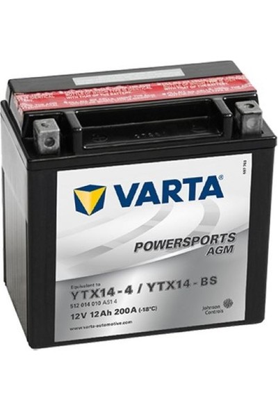 Varta Ytx 14-Bs Motorsiklet ve Besleme Aküsü (12V12AH) Son Teknoloji-Yeni Üretim-Garantili