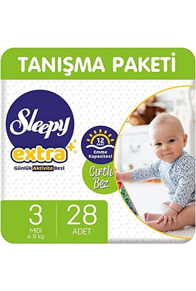 EKS Ticaret Sleepy Extra Günlük Aktivite Bezi 3 Beden Midi 28 Adet EKS Ticaret Sleepy Extra Günlük Aktivite Bezi 3 Beden Midi 28 Adet
