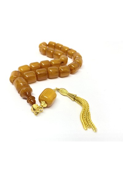 Pileli Store 21'li Efe Tesbih Sıkma Kehribar Bilek Boy