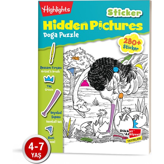 Sticker Hidden Pictures - Doğa Puzzle Kitabı ve Fiyatı
