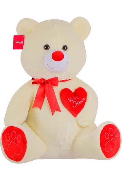 Rc Power Kalpli Peluş Ayı Oyuncak 47 cm Ekru